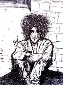 Robert Smith (The Cure). Sketch - Susana Cebollero